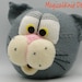Cushion Tom Cat Face Shaped, Home Decoration, Soft Baby Toys Knitting ...