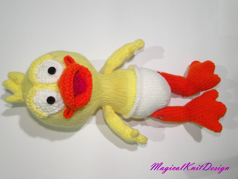 Dudi Baby Duck - Knitting Pattern - Magicalknit Design Ducklings Toys ...