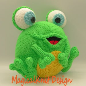 Romeo Baby Frog Knitting Pattern Baby Soft Toys Magicalknit - Etsy