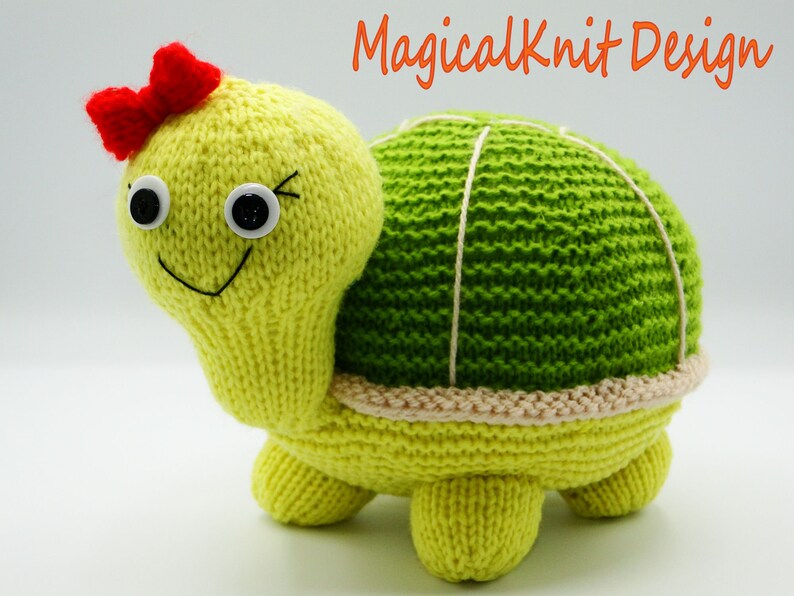 Lulu Sweet Turtle Knitting Pattern Animals Baby Soft Toys - Etsy