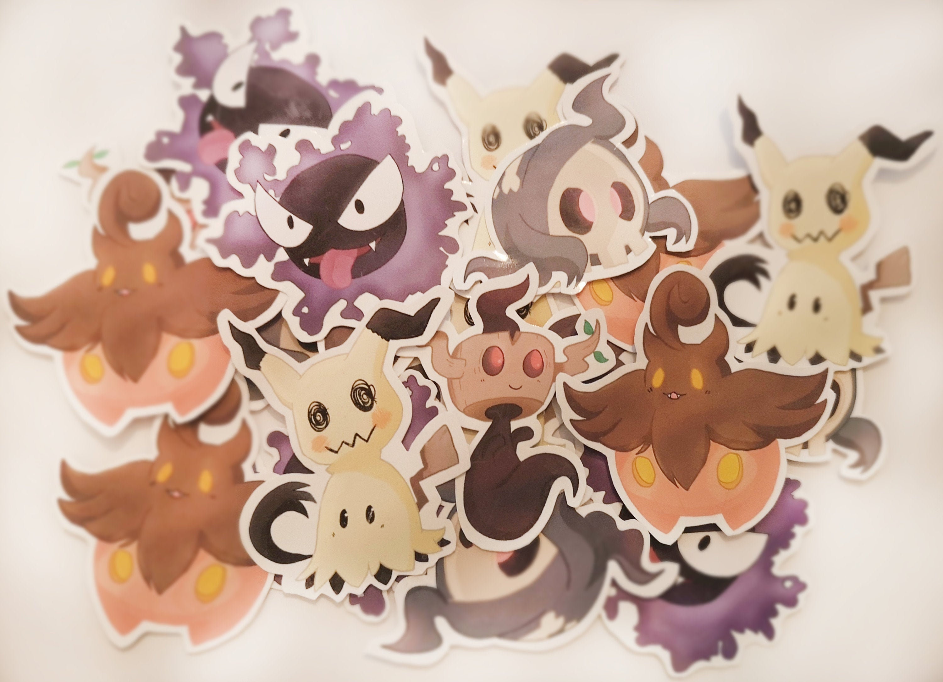 Halloween Pokémon Ghost Stickers - Etsy