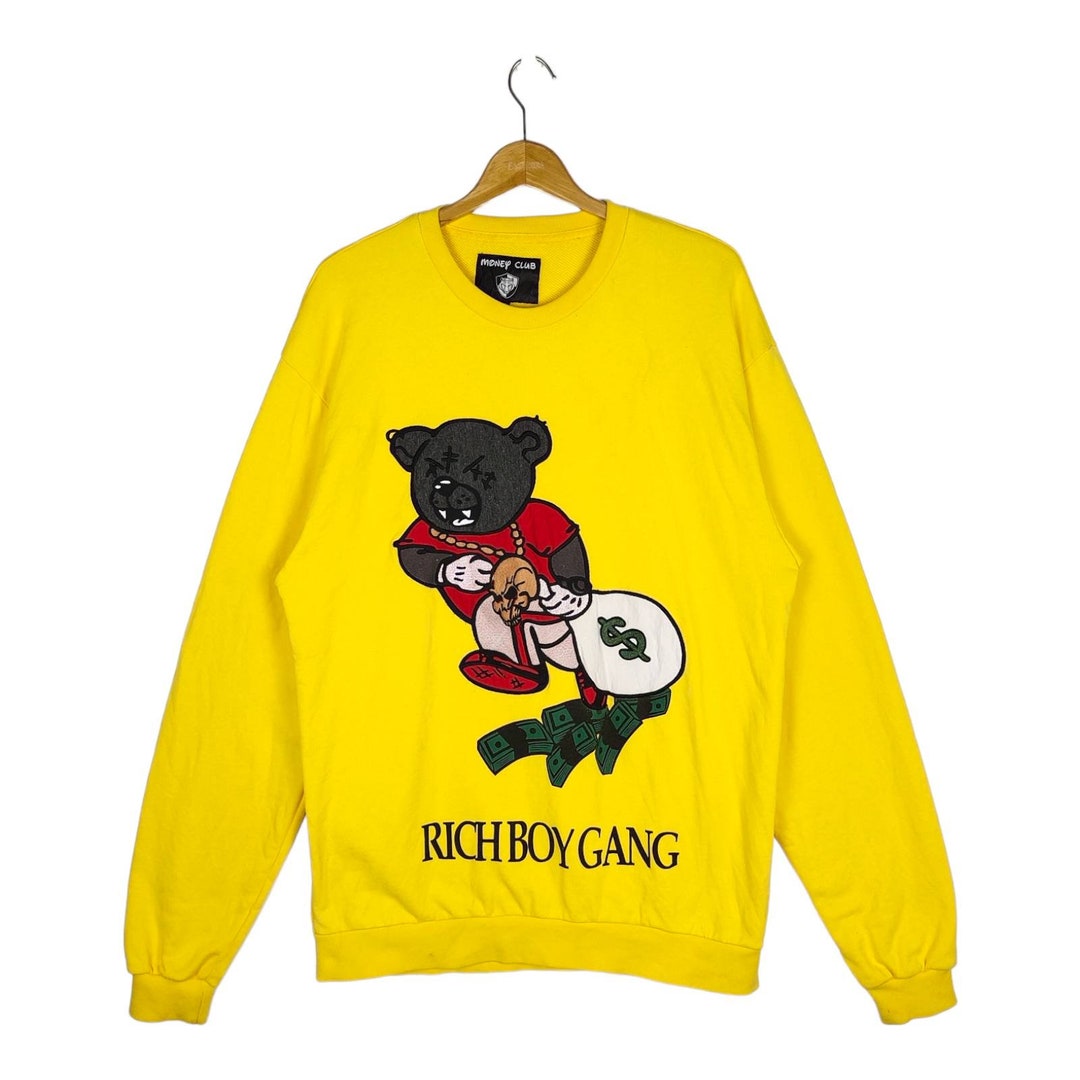 Vintage Money Club Rich Boy Gang Sweatshirt Big Logo Embroidery - Etsy