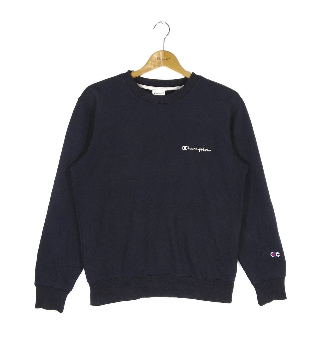 Vintage Champion Small Logo Embroidery Sweatshirt Pullover - Etsy