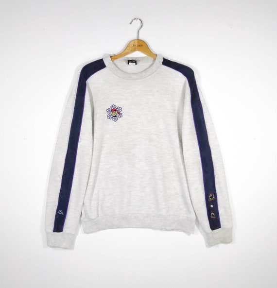 Rare!!! Vintage KAPPA Small Logo Embroidery Sweatshirt - Gem
