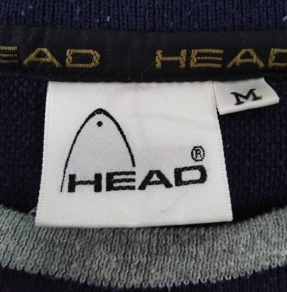 Vintage HEAD Small Logo Embroidery Sweatshirt Pullover - Gem