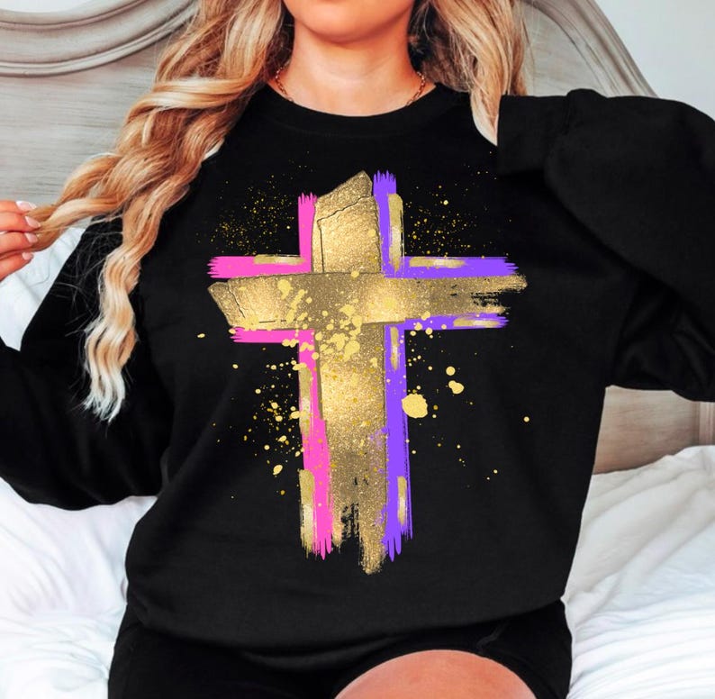 Purple Cross PNG, Jesus, Preppy Png, Religion, Watercolor, Brushstroke ...
