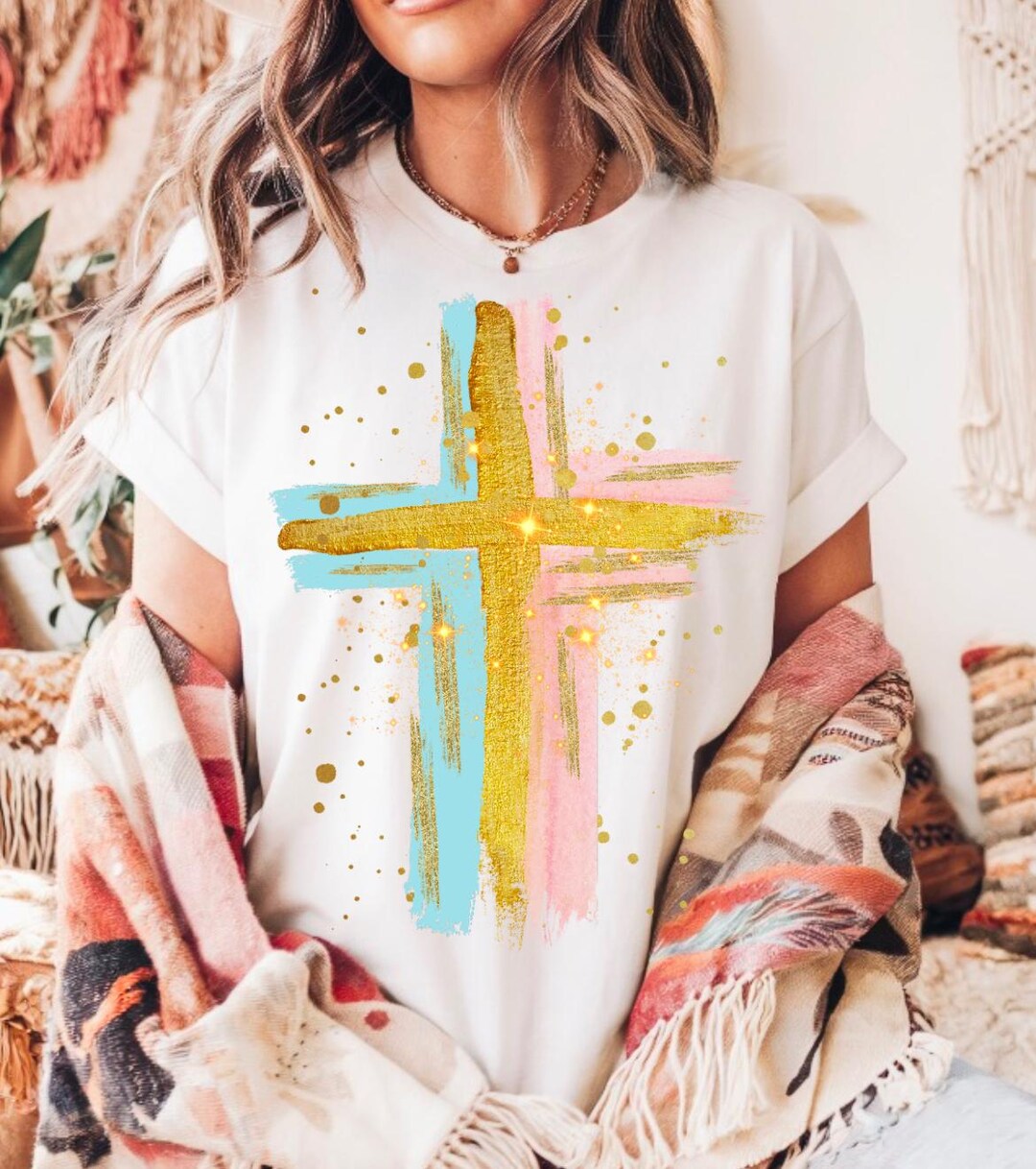 Cross PNG, Jesus, God, Preppy Png, Religion PNG, Watercolor ...