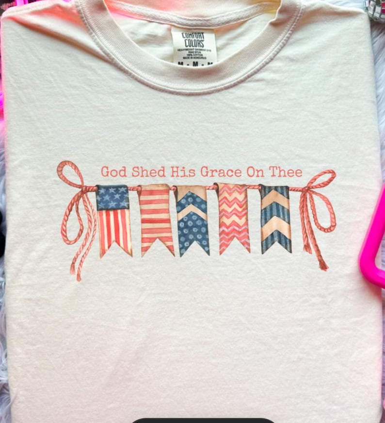 God Shed His Grace on Thee Png, 4th of July Christian Patriotic ...