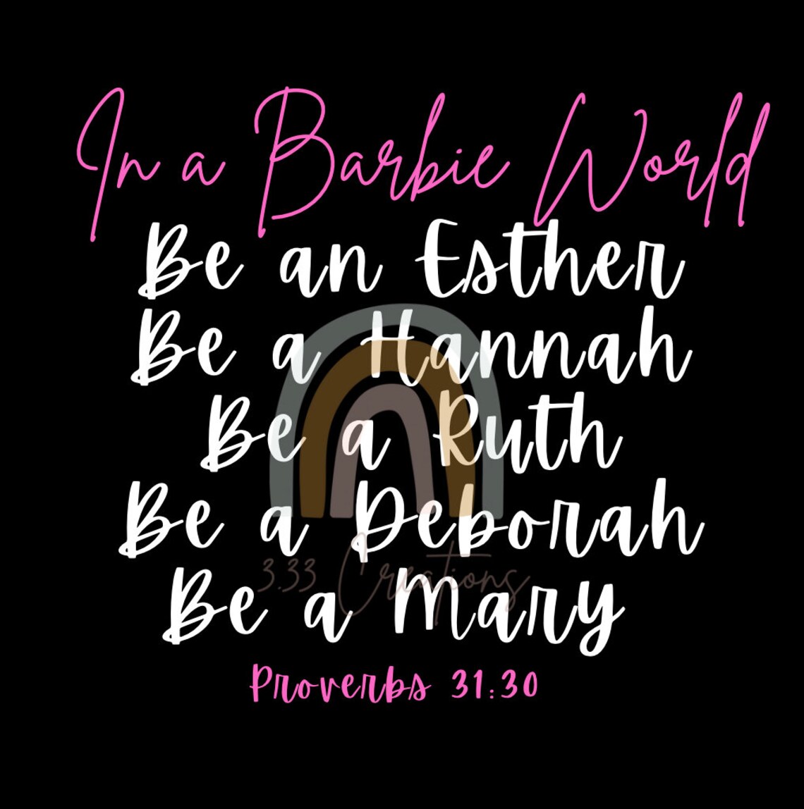 In a Barbie World Be Like Esther PNG Digital File ONLY!!! - Etsy