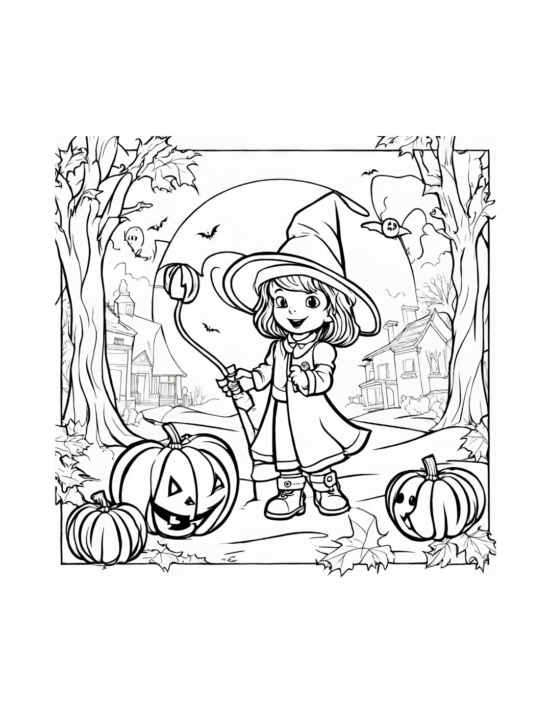 Kids Halloween Coloring Sheets, Halloween Coloring Pages, Halloween ...