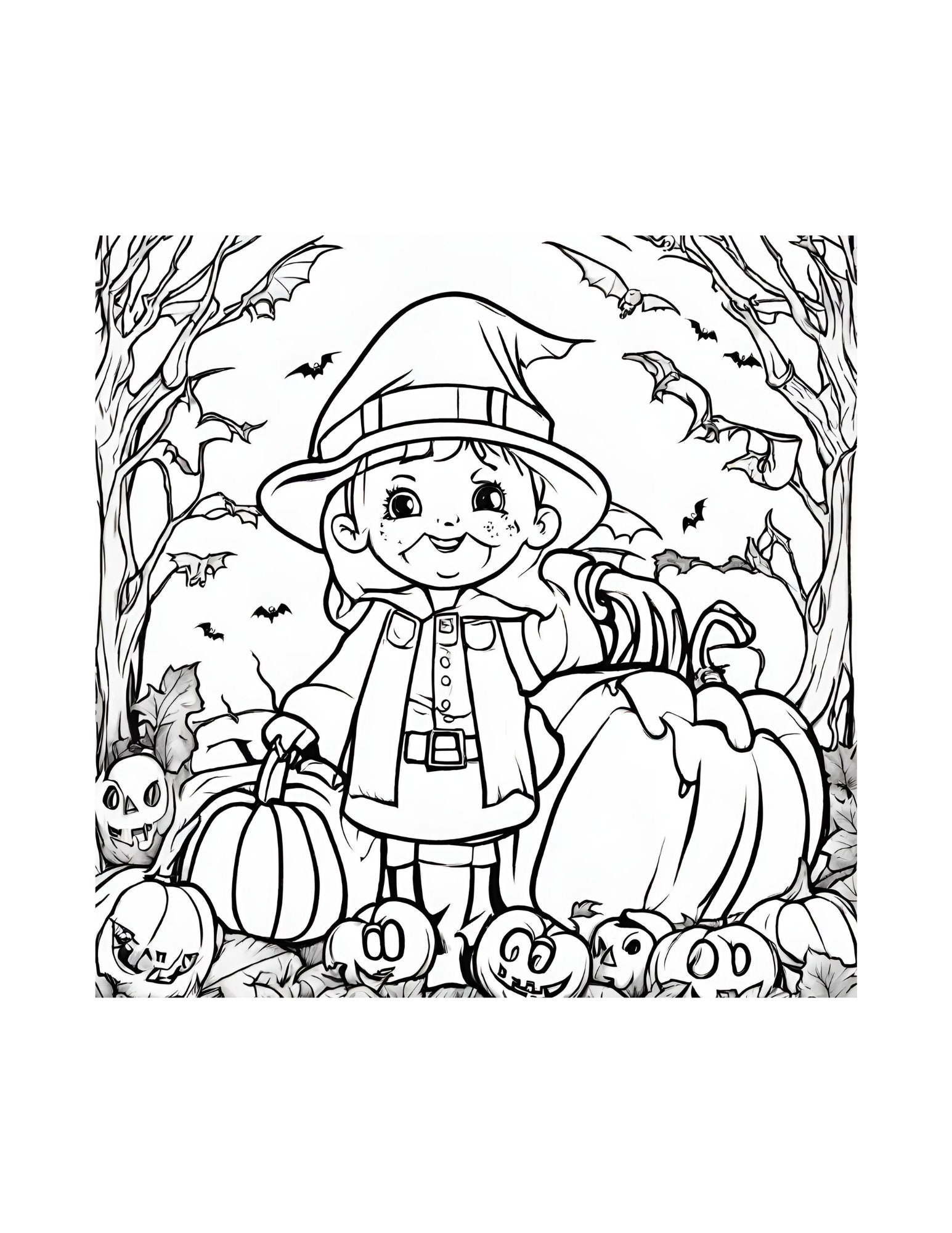 Kids Halloween Coloring Sheets, Halloween Coloring Pages, Halloween ...