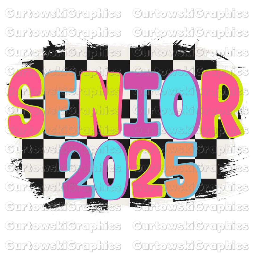 Senior 2025 Png, Retro Back to School, First Day of School, School Png ...