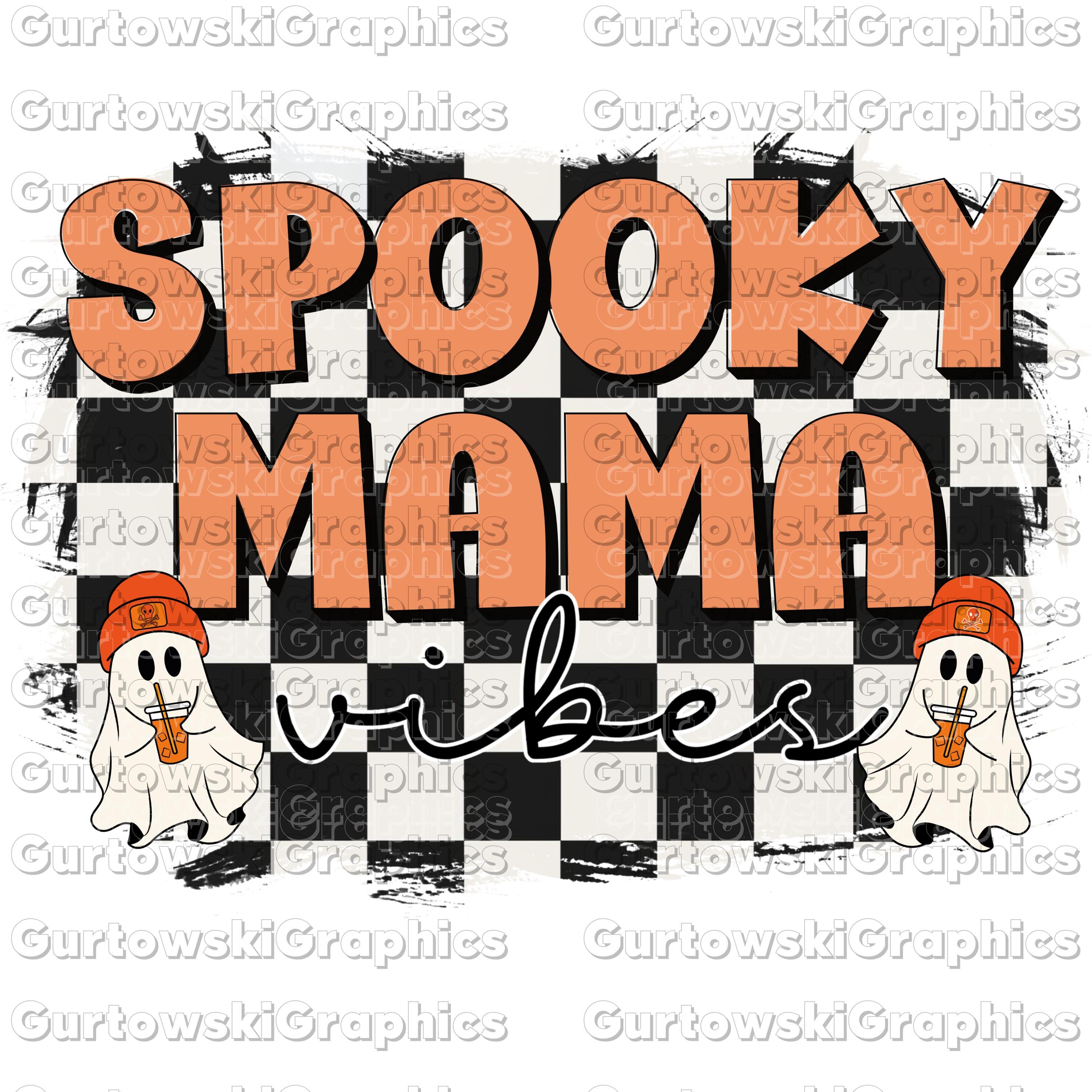 Cute Ghost Png, Spooky Mama Vibes Png, Halloween Png, Fall Png, Mama ...