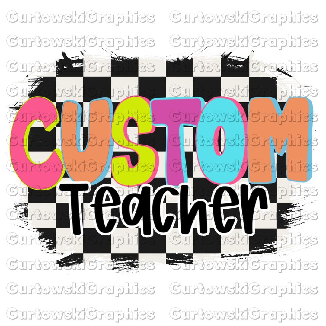 Custom Teacher Png, Retro Back to School, First Day of School, School ...