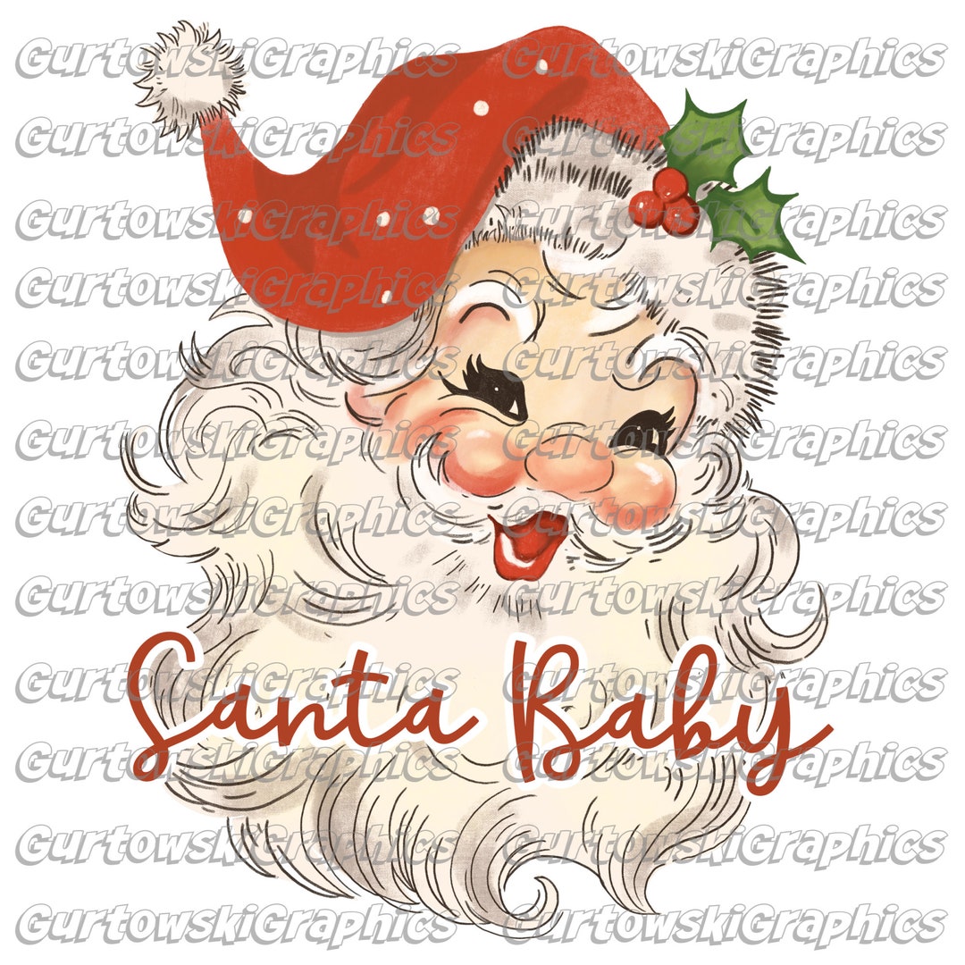 Santa Baby Digital Download, PNG File, Christmas Png,merry Christmas ...