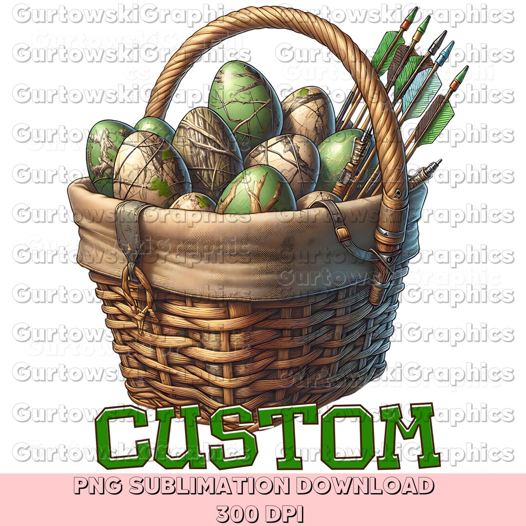 Hunting Camo Easter Png, Little Boy Easter Design,hunting Easter Basket ...