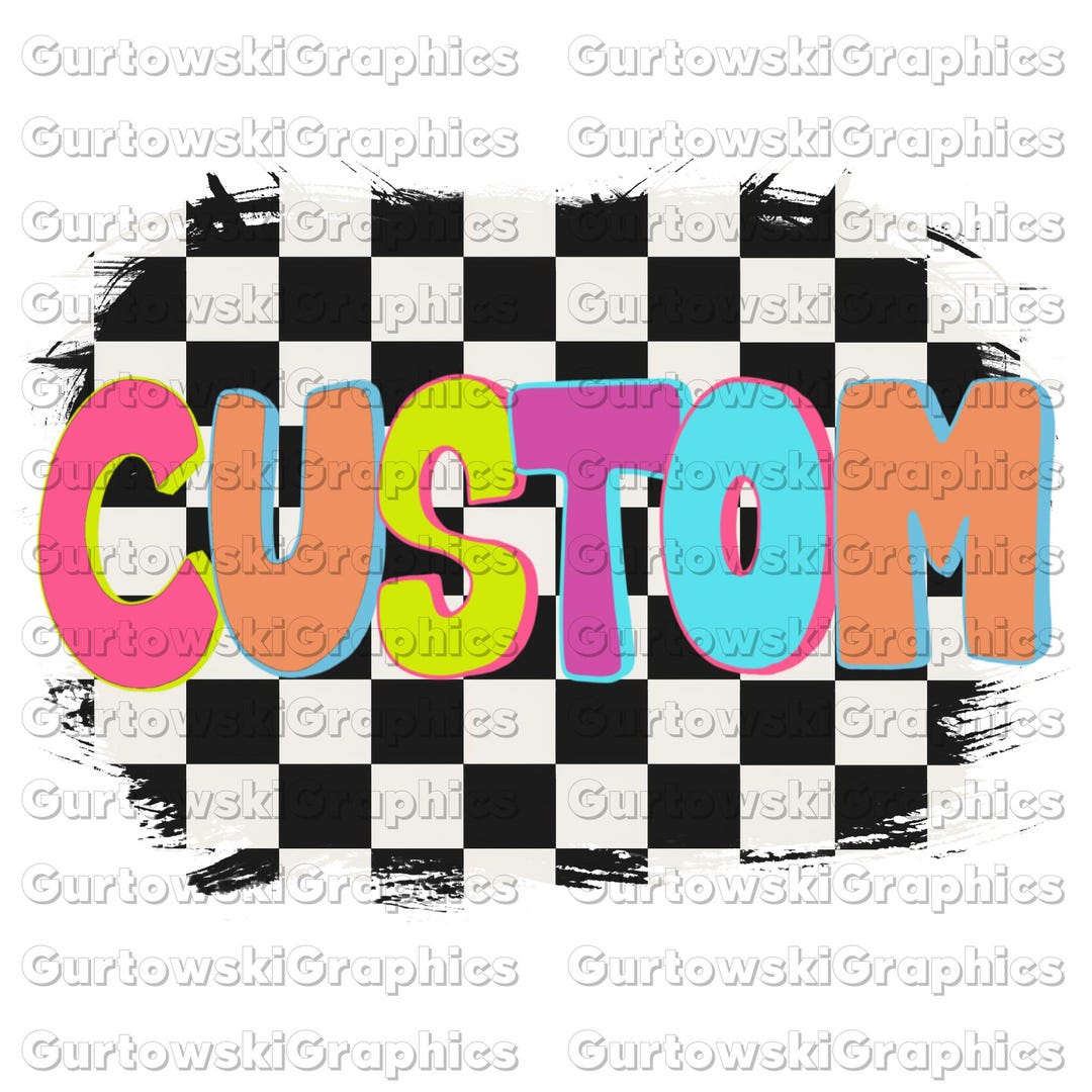 Custom Design Png, Retro Custom PNG, Custom Name Design, Neon Custom ...