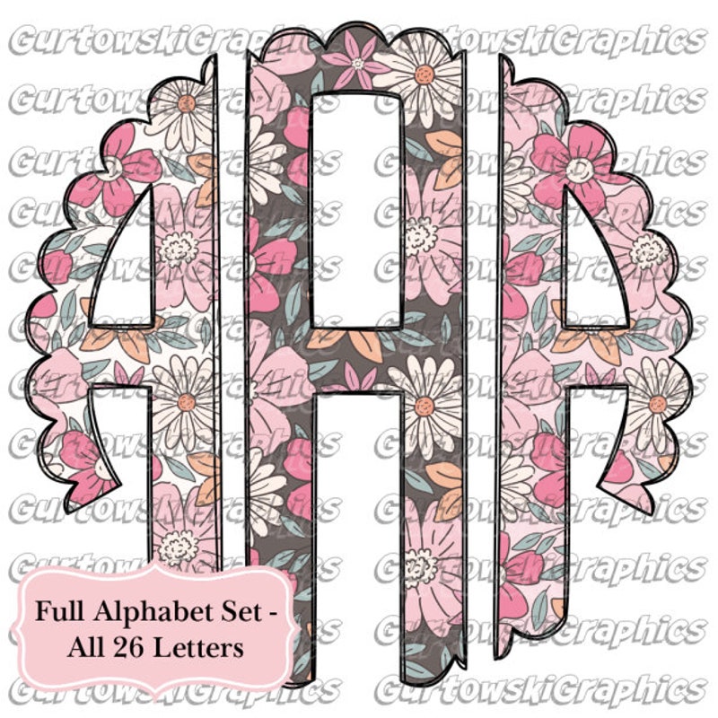 Floral Monogram - Etsy