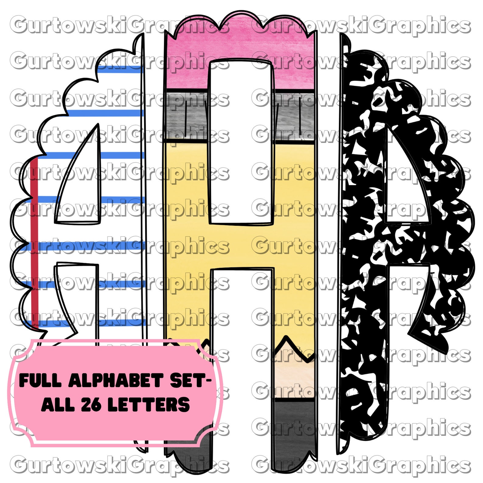 Teacher Monogram,preppy Monogram Digital Download,scalloped Initials ...