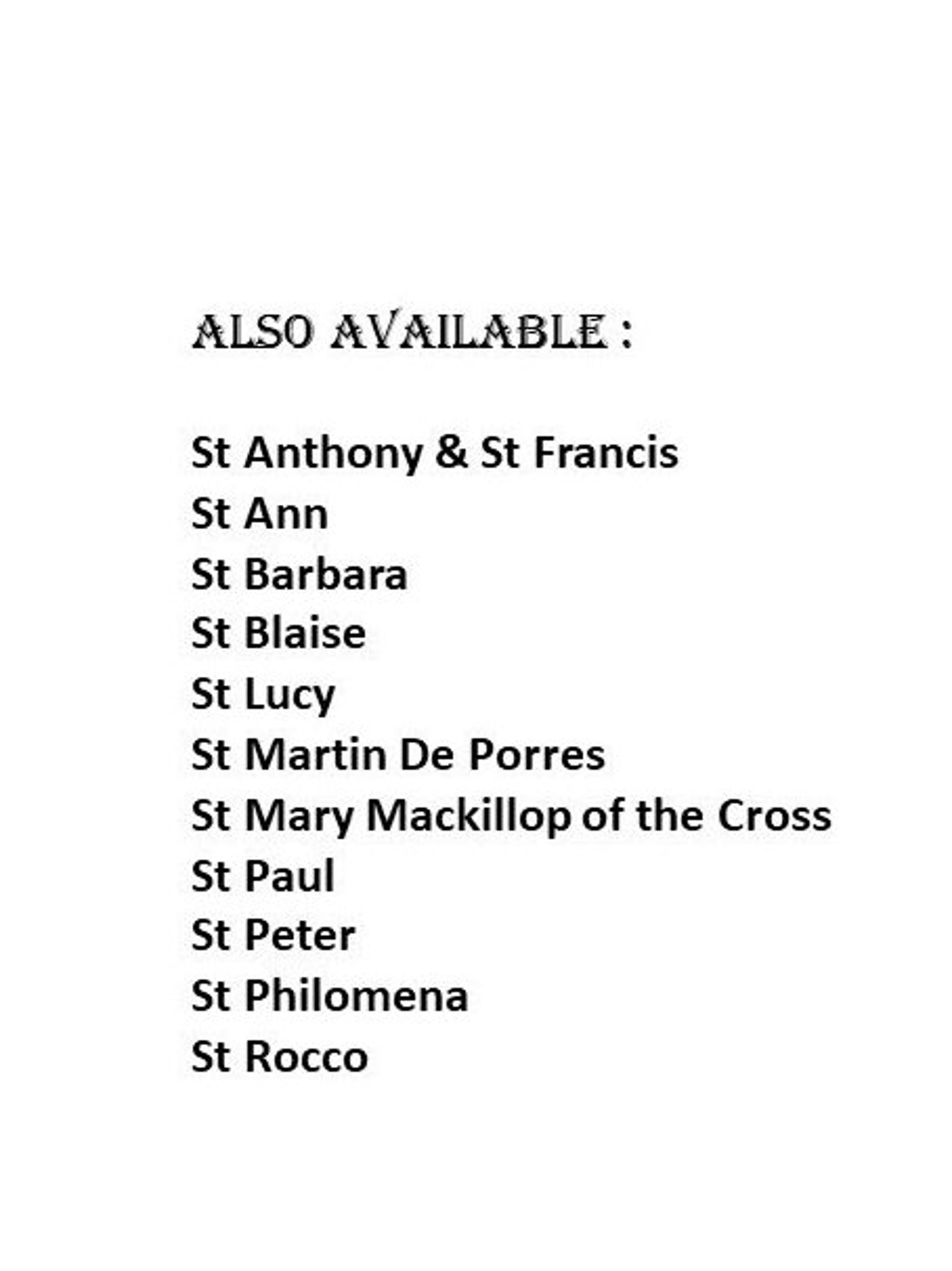 Catholic Saint Medals/add on Patron Saint Medal/** Add to Rosary or ...