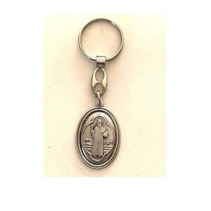 St Benedict Pewter Keyring, Saint Benedict Keychain, Car and Automobile ...