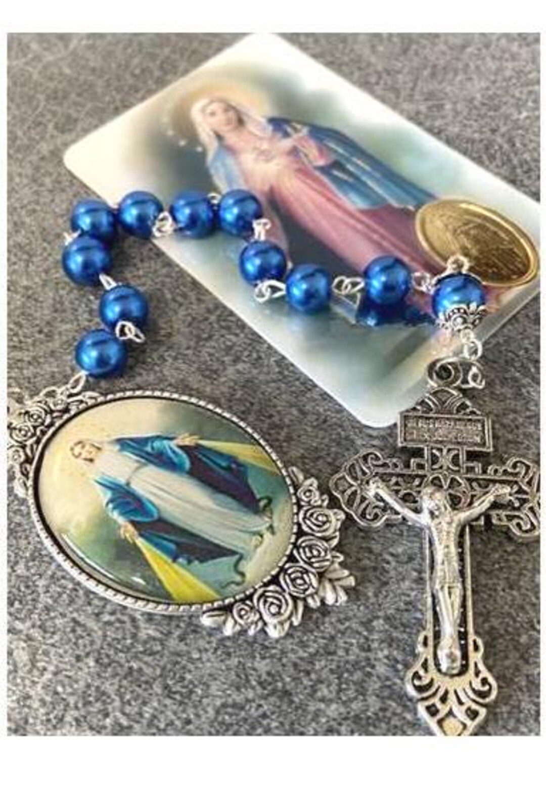 Our Lady of Grace Tenner Rosary, One Decade Rosary, Hail Mary Prayer ...