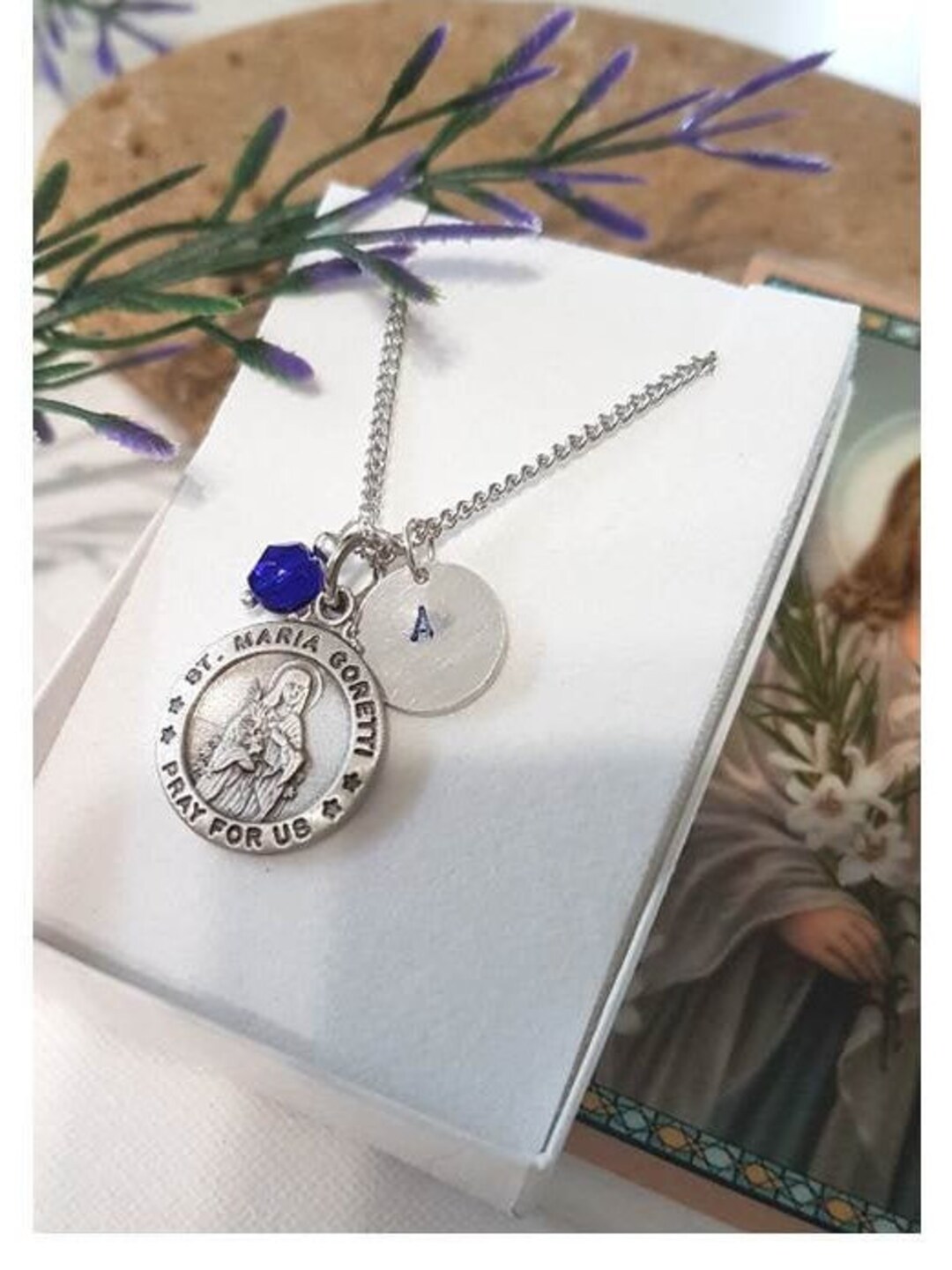 St Maria Goretti/catholic Saints Necklace for Communion and ...