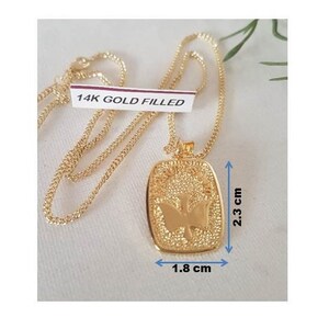 Holy Spirit Gold Filled Pendant,chunky Religious Necklace,mens Holy ...