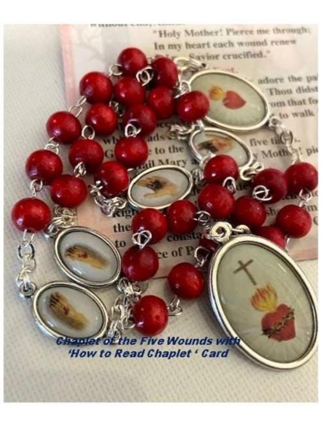 Chaplet of the Five Wounds, 5 Wounds of Jesus, Rosary of the Five ...