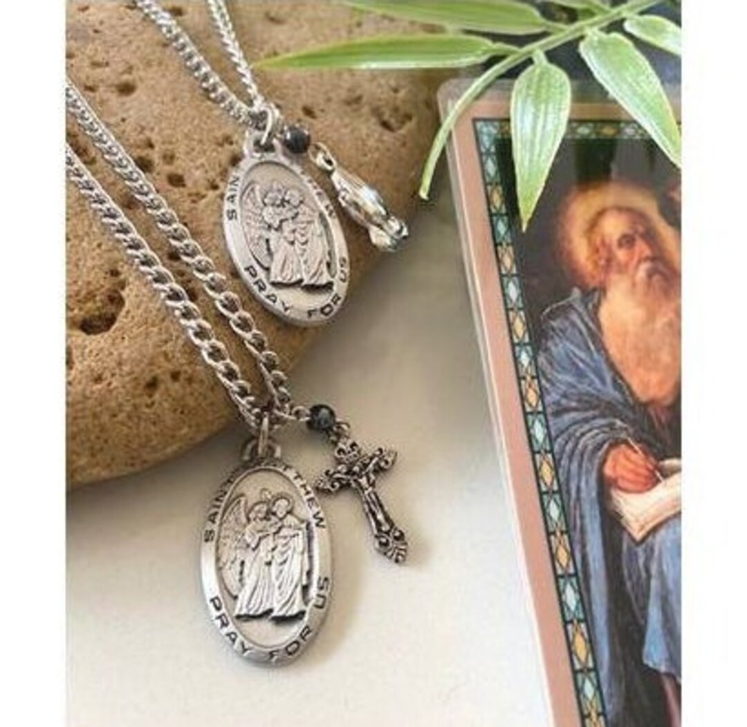 St Matthew Saint Medal, Patron Saint Medal for Boys, Confirmation Gifts ...