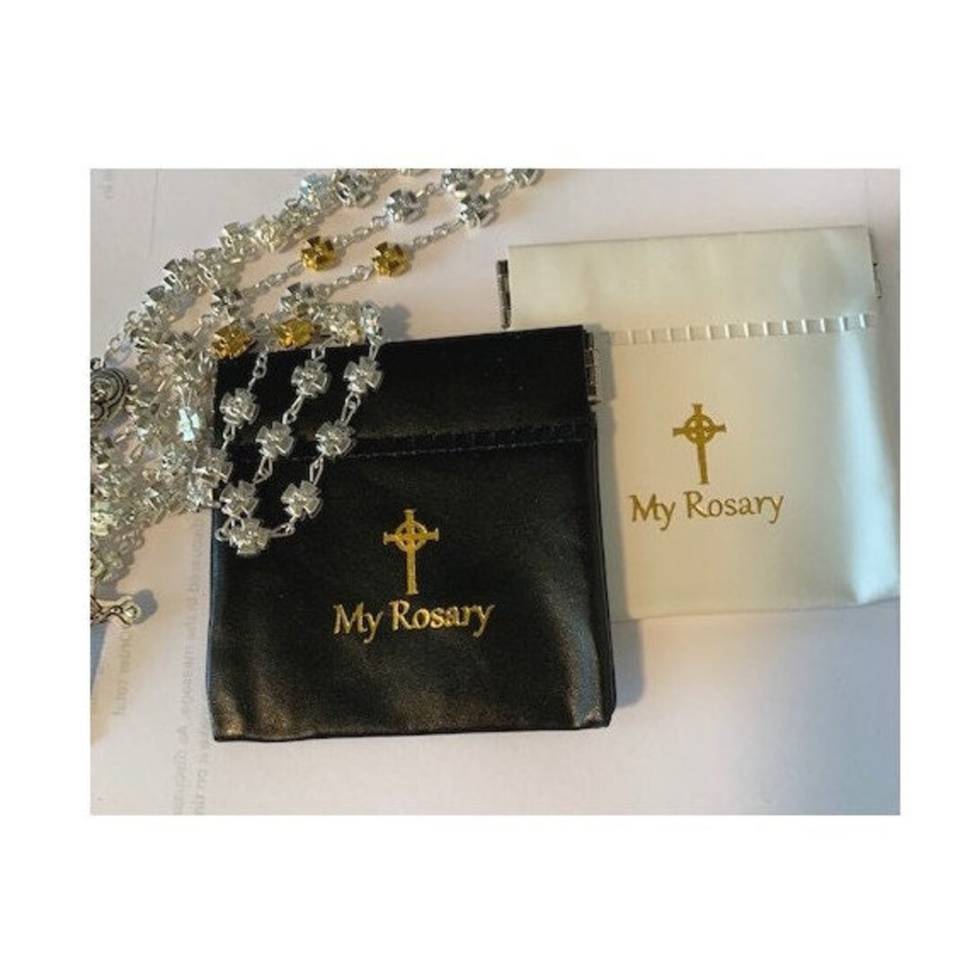 Rosary Pouch Magnetic Seal, Clip on Rosary Case, Rosary Wallet - Etsy