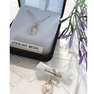 Guardian Angel Sterling Silver Medal Pin,sterling Bar Pin,baby and ...