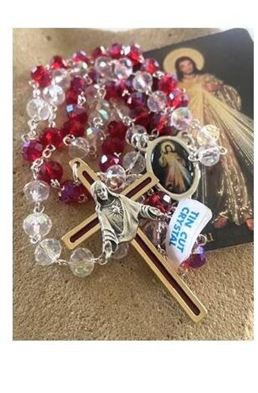 Divine Mercy Chaplet, Divine Mercy Crystal Rosary, St Faustina Prayer ...