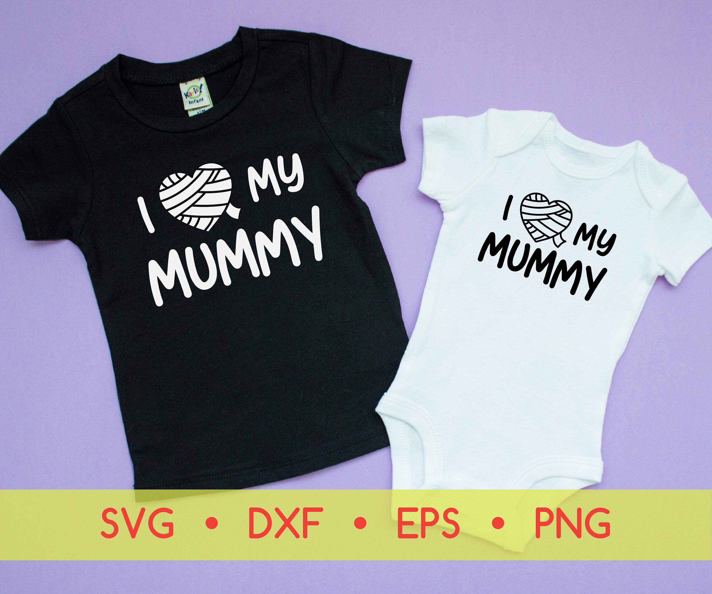 I Love My Mummy SVG Shirt Design, Baby Toddler Kid Halloween Outfit ...