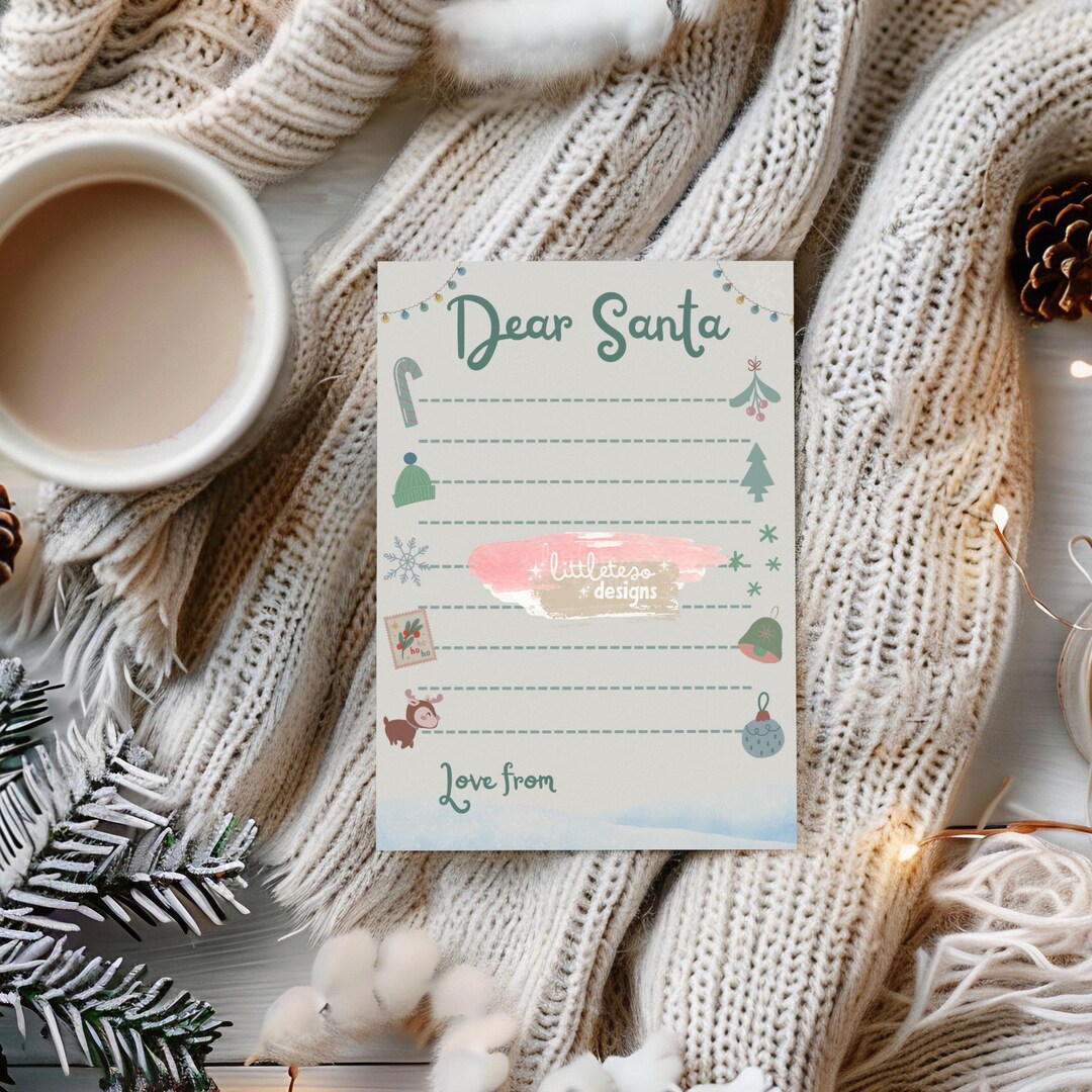 Letter to Santa, Dear Santa, Blue, Green, Boys, Dear Father Christmas ...