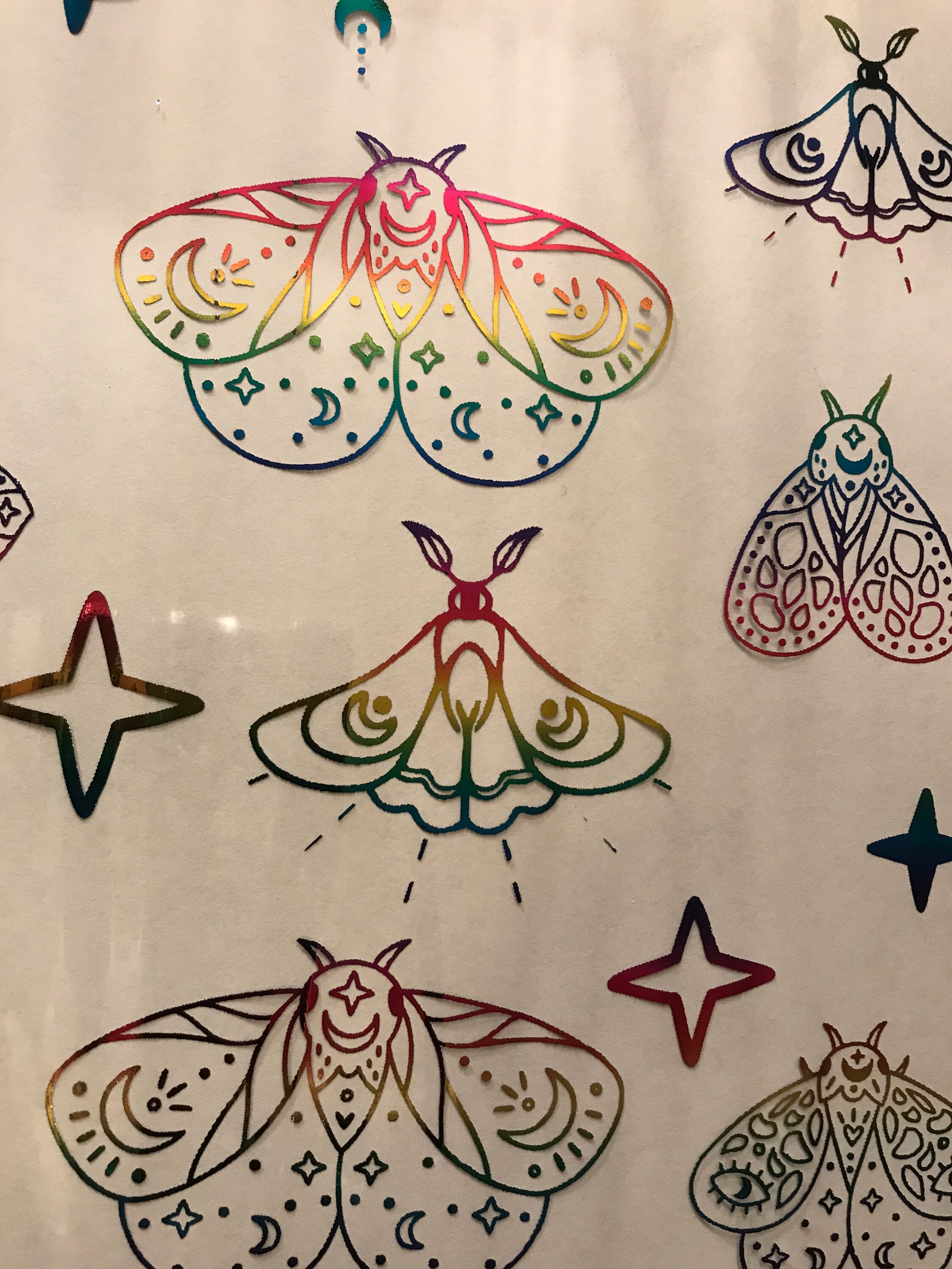Resin Foil Moth Full Size Transparency Sheet - Etsy