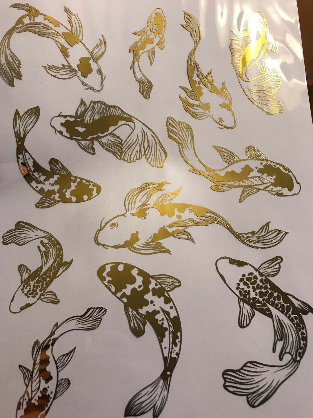 Resin Foil Koi #2 Full Size Transparency Sheet - Etsy