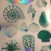 Resin Foil Large Shells Full Size Transparency Sheet - Etsy