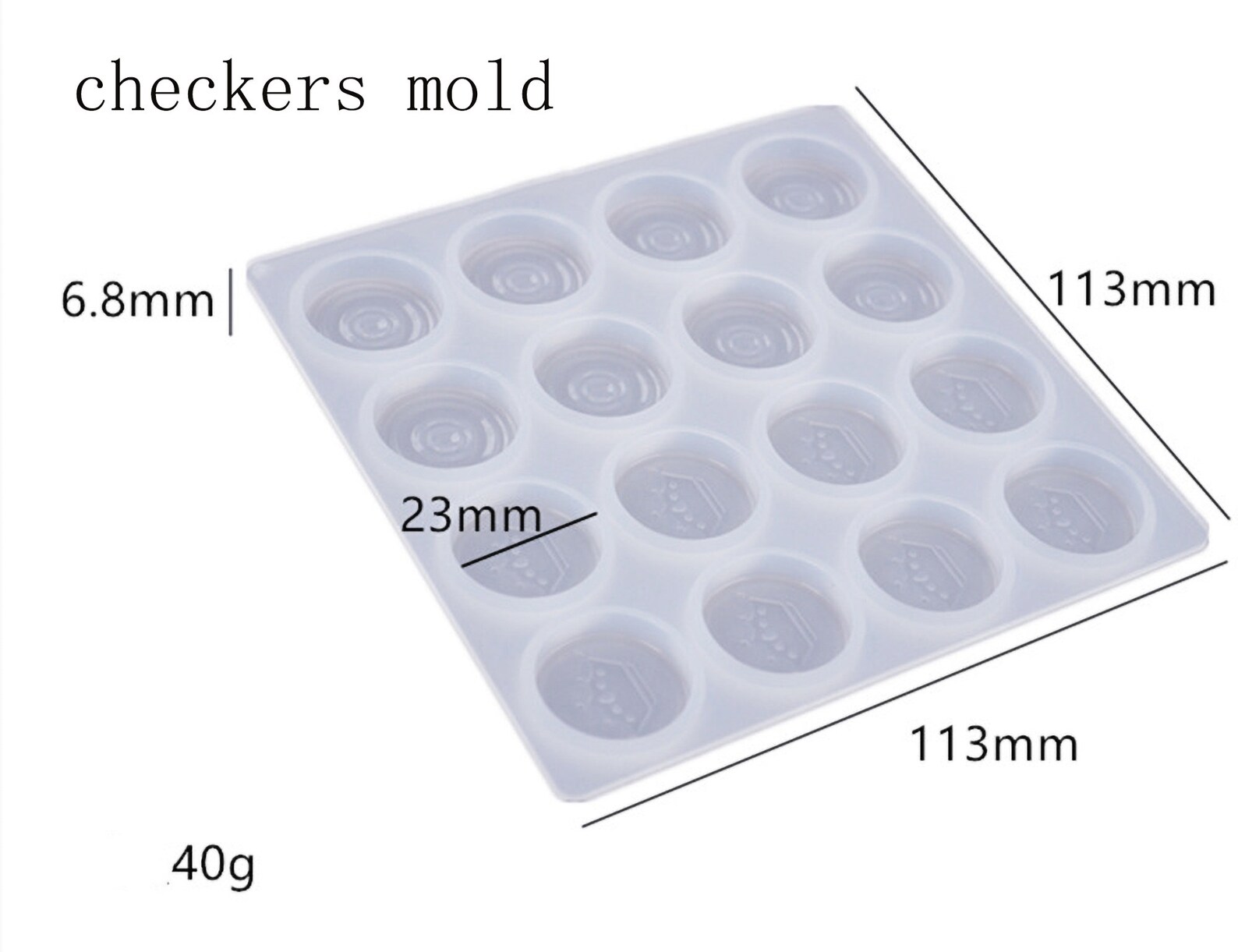 Checkers Resin Mold Checkers Game Board Silicone Molds | Etsy