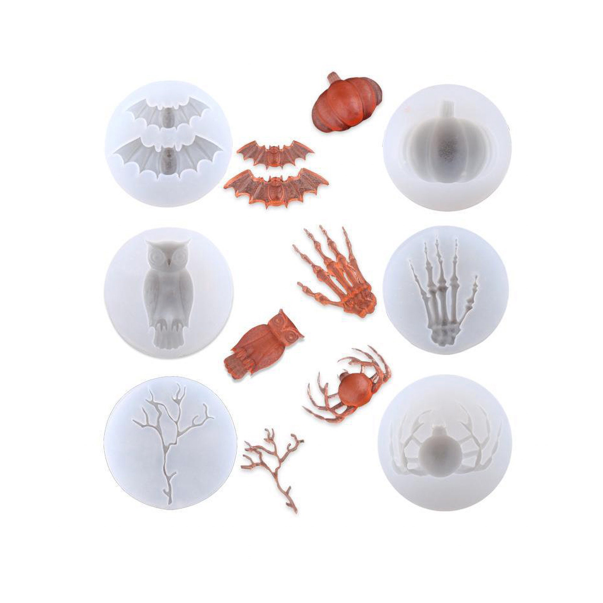 6pcs Halloween Resin Mold bat bowl epoxy resin mold owl | Etsy