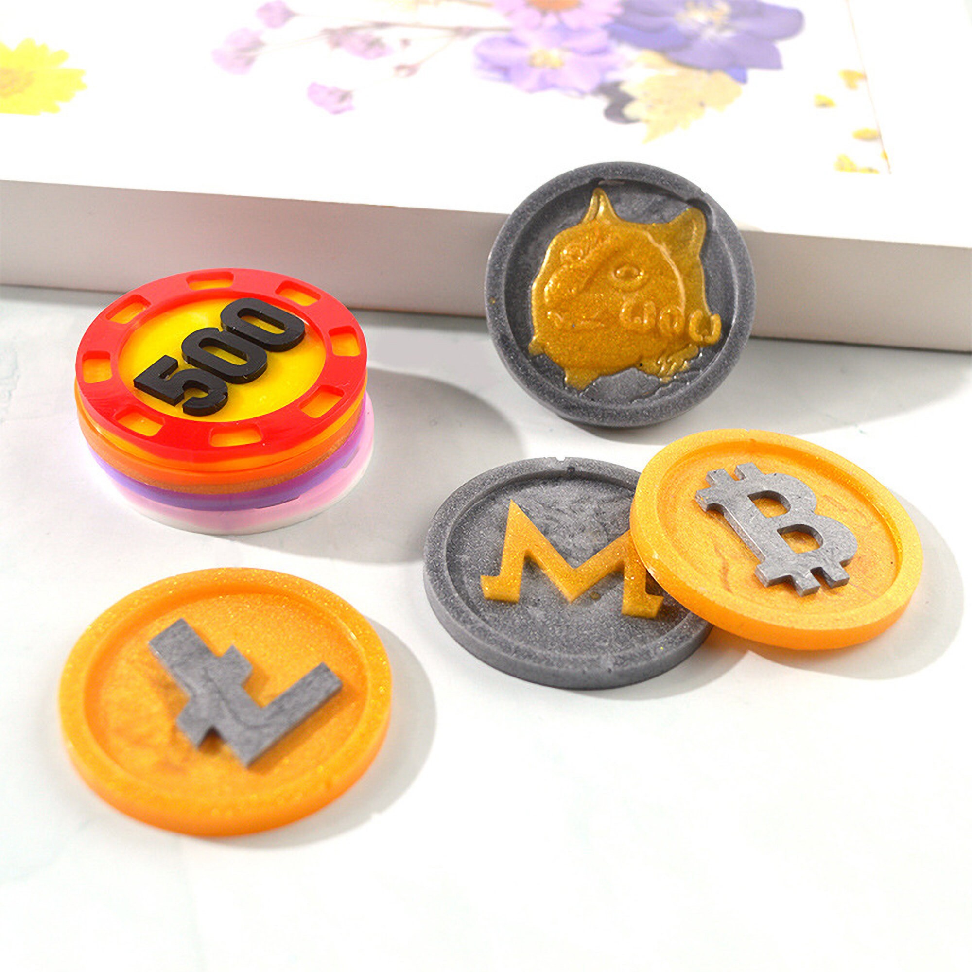 Coin Mold Bitcoin Coin Resin Mold Digital Coin Silicone - Etsy UK