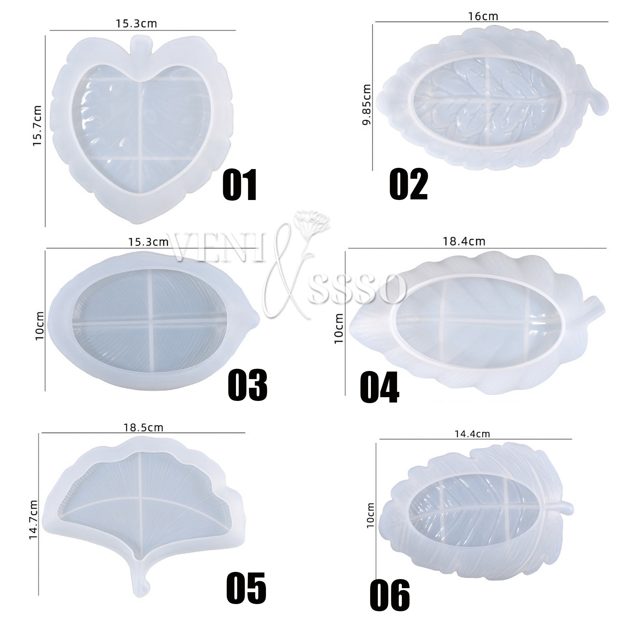 Leaf Jewelry Plate Resin Mold Small Plate Silicone MoldRing | Etsy