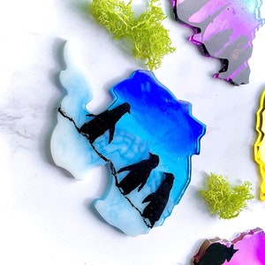 Continent Coaster Resin Mold , Map Tray Silicone Mold , World Map Tray ...