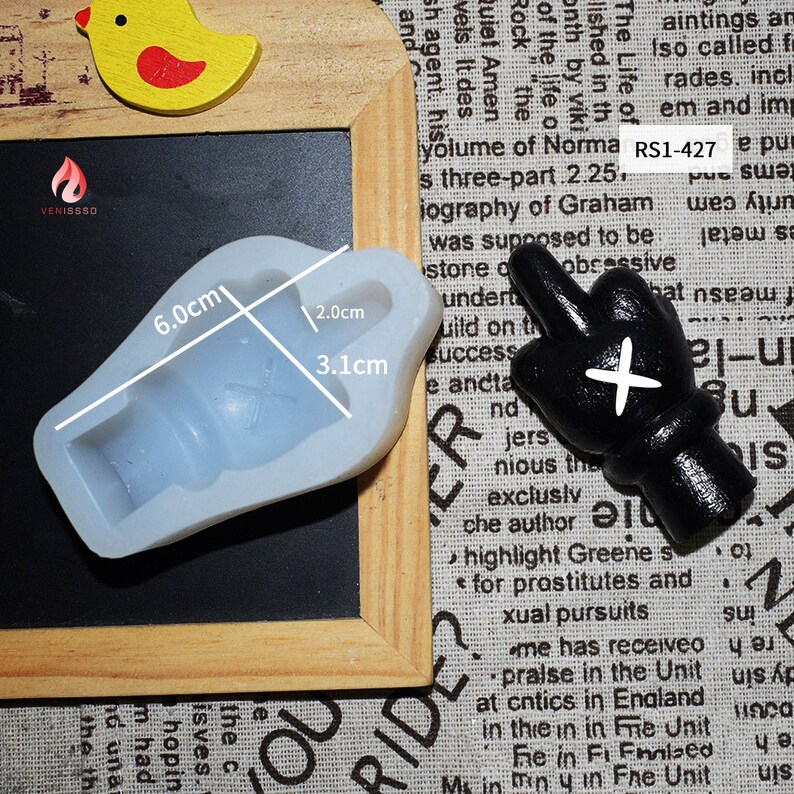 Middle Finger Resin Mold Middle Finger Print Silicone Mold | Etsy