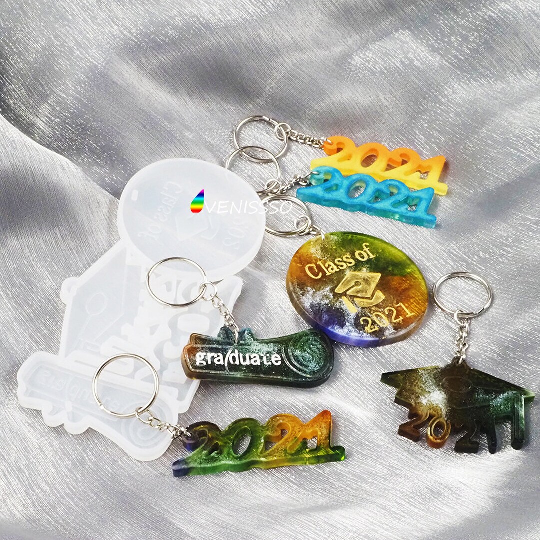 2021 Graduation Mold Graduation Hat Keychain Resin Molds - Etsy