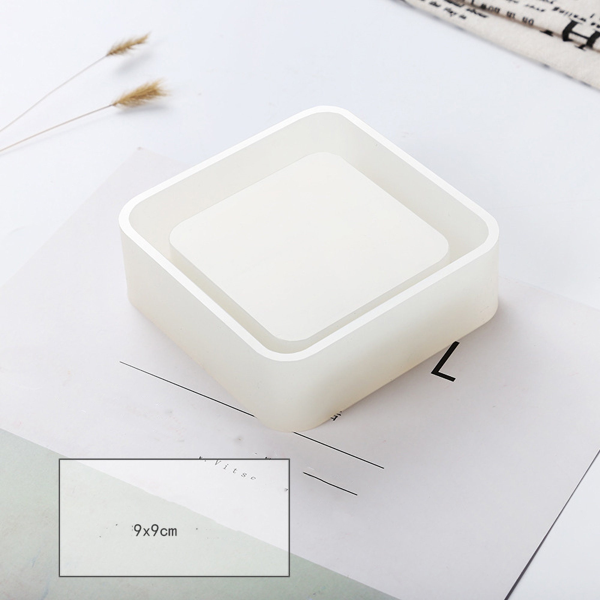 Square Ashtray Resin Molds Round Ashtray Mold For Silicone | Etsy