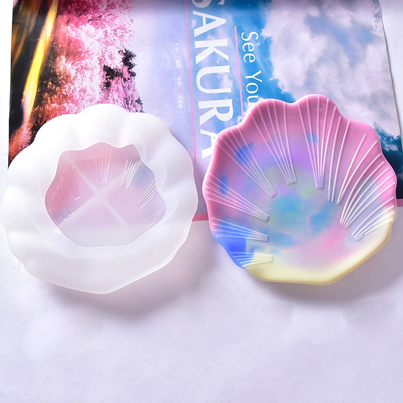 Shell Jewelry Dish Resin Mold Plate Silicone Molds Trinket - Etsy