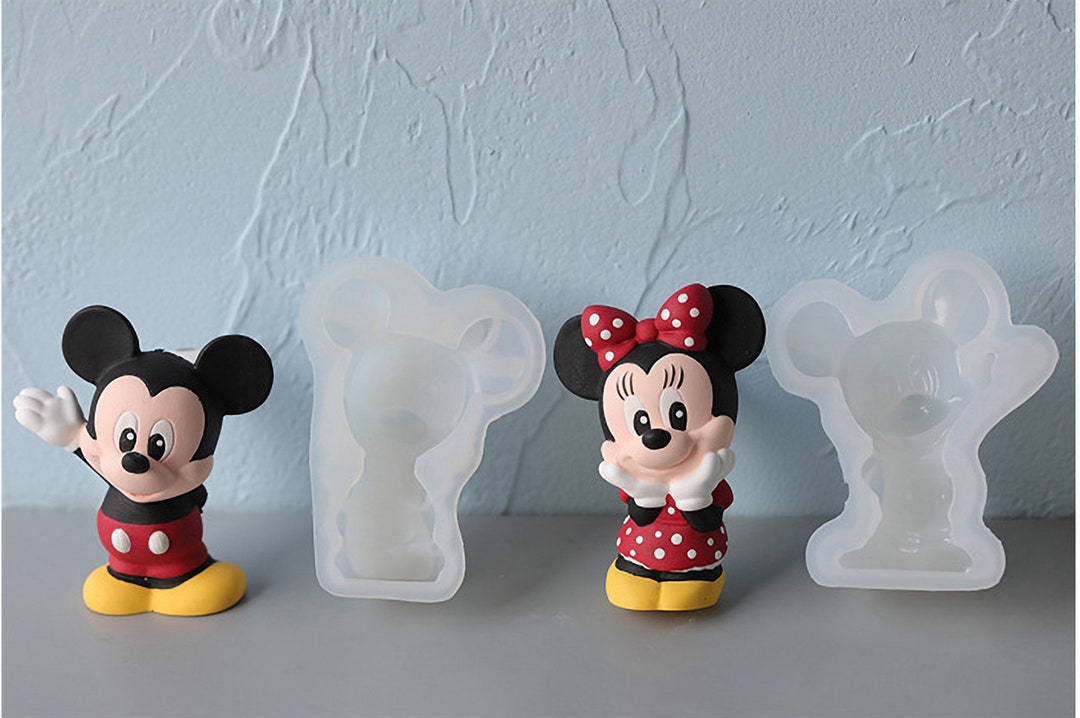 Small Mickey Mouse Resin Mold , Disney Silicone Mold , Minnie Mouse ...