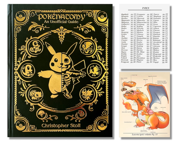 Pokemon Pokenatomy, Pokemon Anatomy Book, Pokemon Guide Book - Etsy