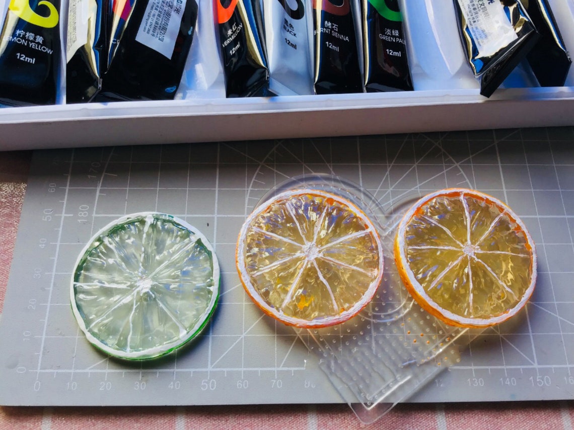 Lemon Resin Mold Round Fruit Lemon Silicone Molds Small - Etsy